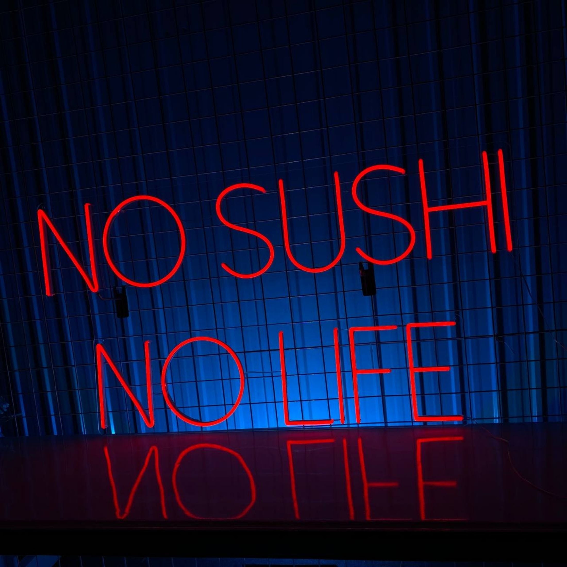 Handmadetneonsign No Sushi No Life Neon Sign, Sushi Store Wall Art ...