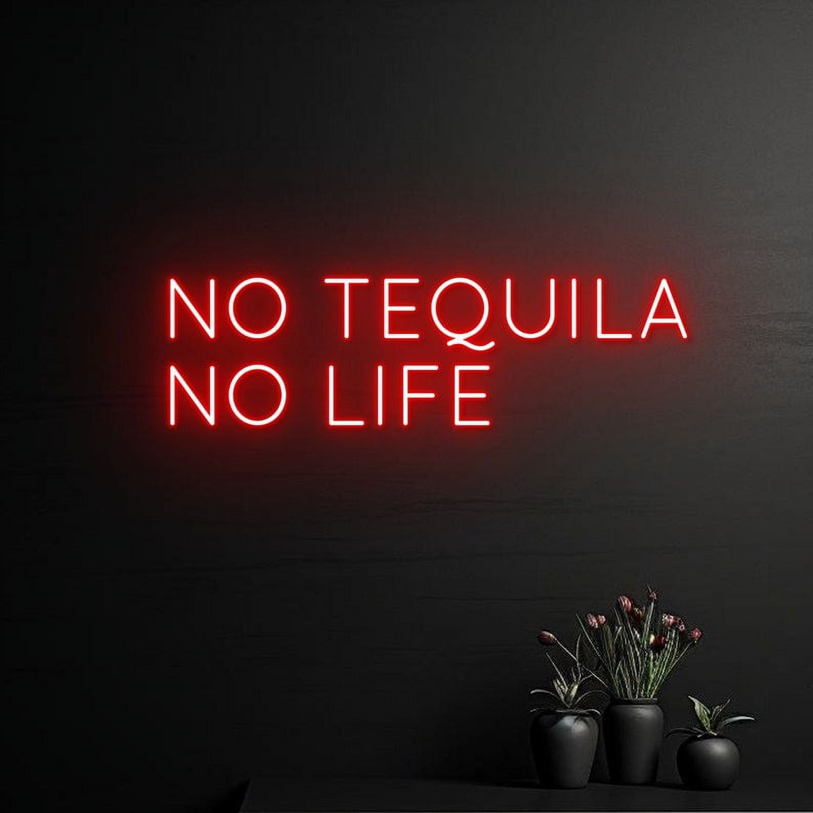 Handmadetneonsign No Tequila No Life Neon Sign, No Tequila No Life Led ...