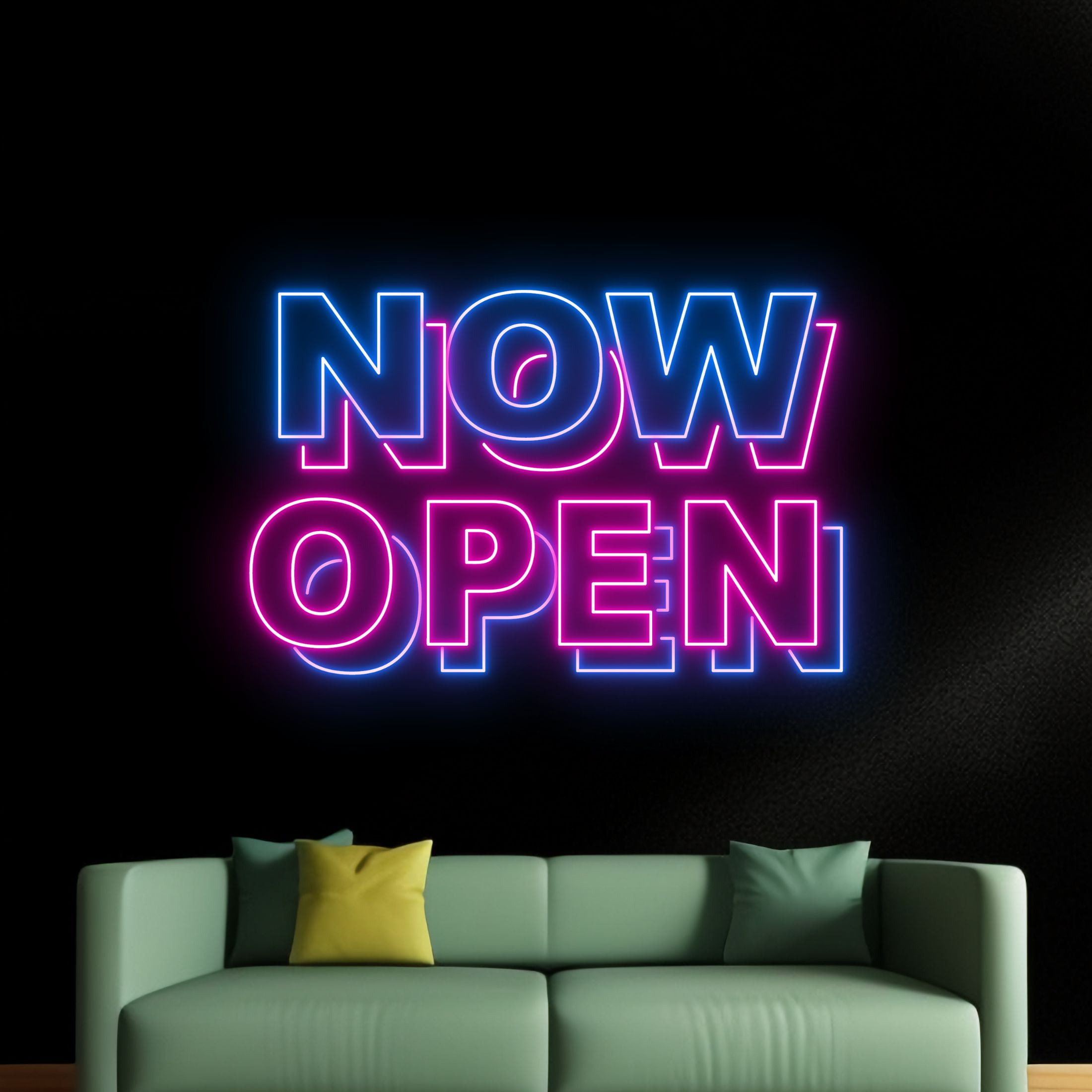 Handmadetneonsign Now Open Neon Sign, We Open Wall Art Decor, Party ...