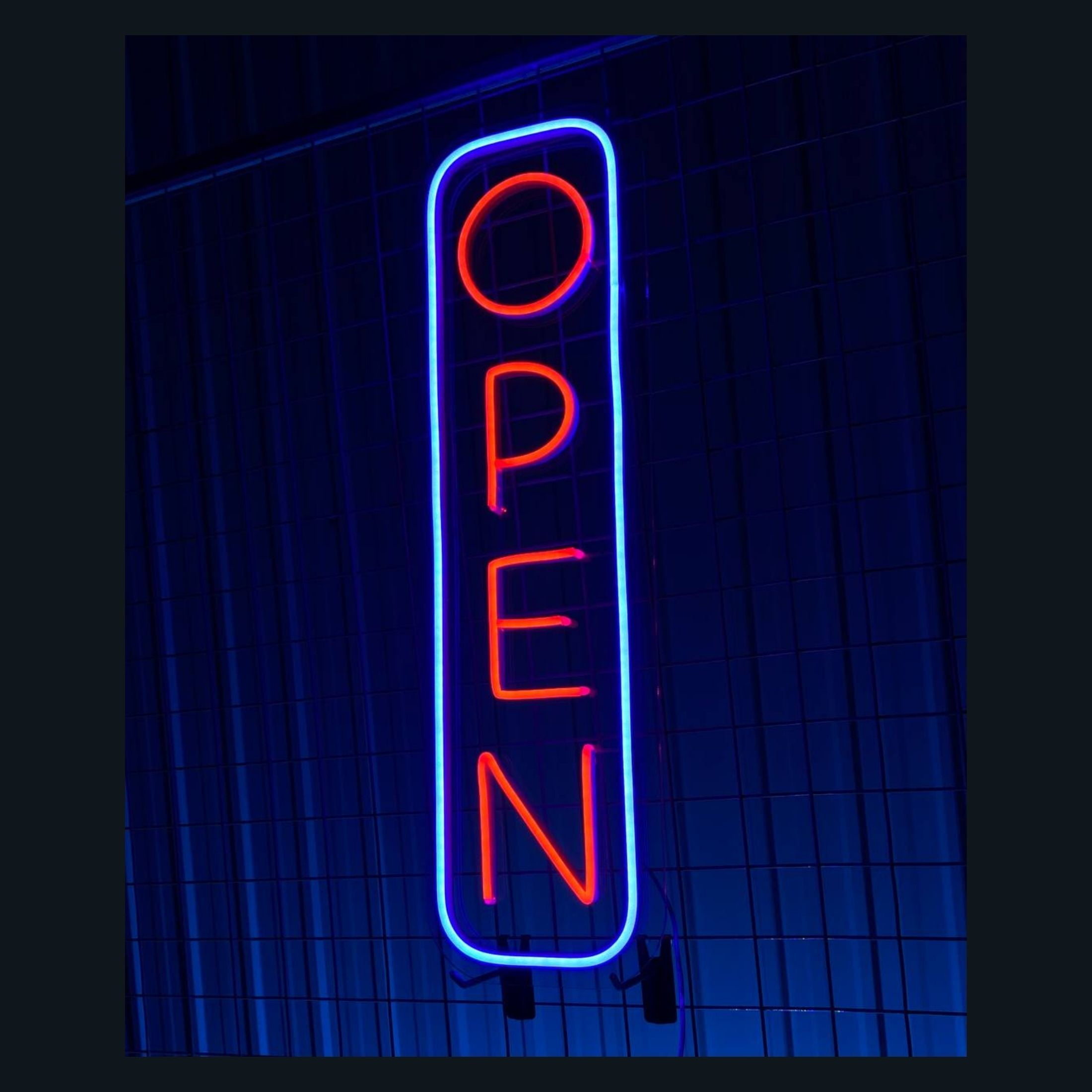 Handmadetneonsign Open Direction Neon Sign, Welcome Open Store Wall Art ...