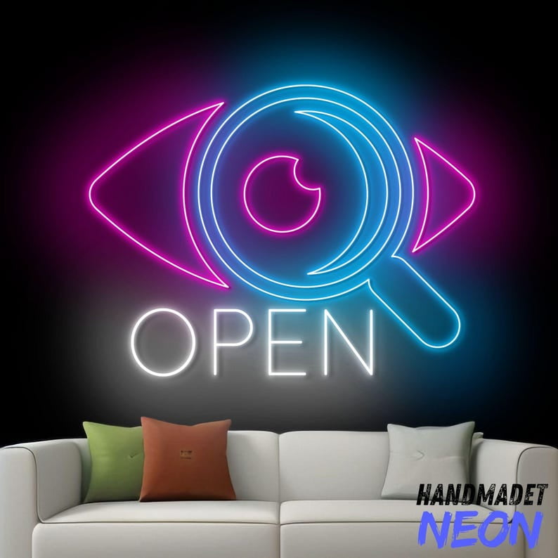 Handmadetneonsign Optometry Clinics Open Neon Sign, Optometrist Led ...