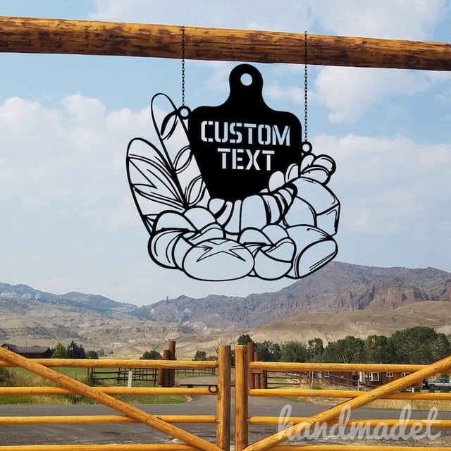 Handmadetneonsign Outdoor Bakery Metal Sign Art Hanging, Bakery Name ...