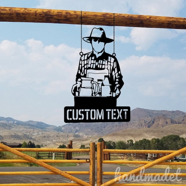 Handmadetneonsign Outdoor Milk Shop Metal Wall Art Hanging, Milk Shop ...