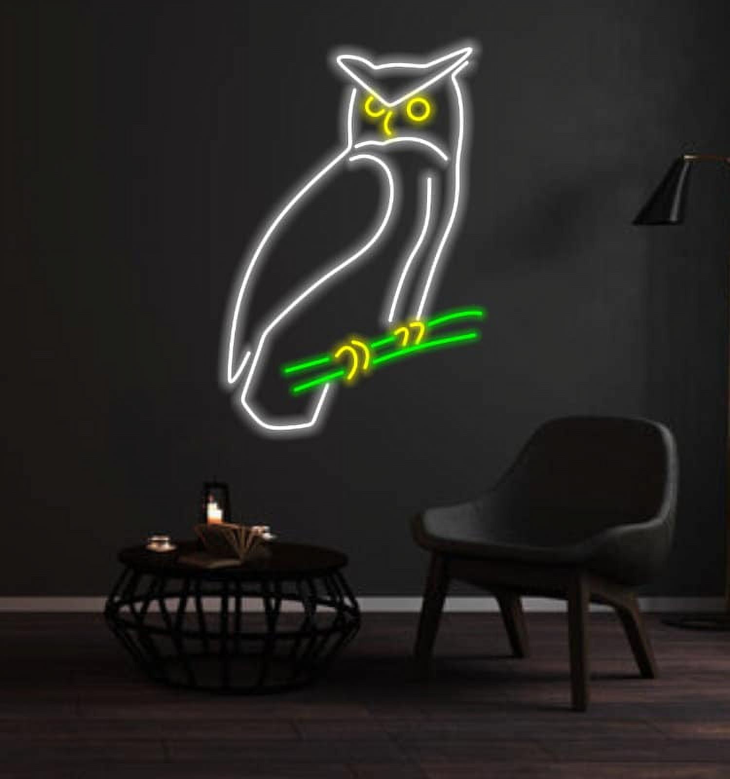 Handmadetneonsign Owl Neon Sign ,Owl Art Wall Decor,OVO Neon Sign,Neon ...