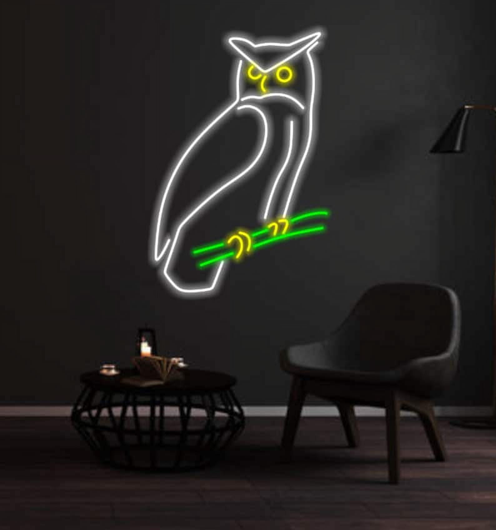 Handmadetneonsign Owl Neon Sign ,Owl Art Wall Decor,Owl Neon Sign,Neon ...