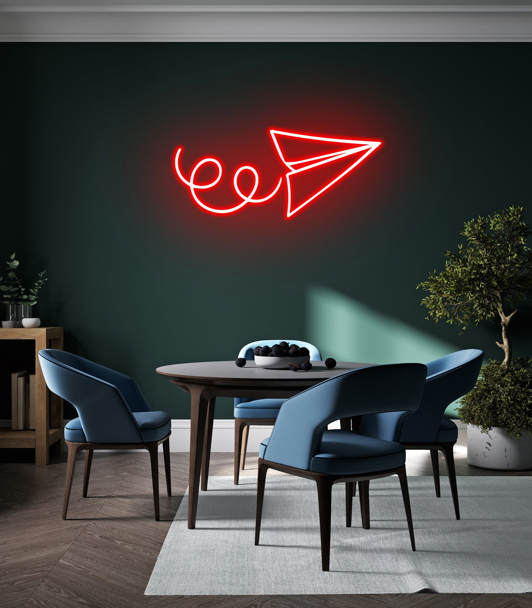 Handmadetneonsign Paper Plane Neon Signs, Paper Plane Led Neon Sign ...
