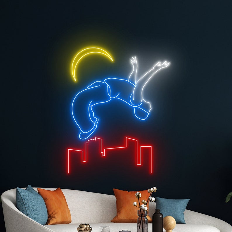 Handmadetneonsign Parkour Aesthetic Neon Sign, Parkour Led Sign ...