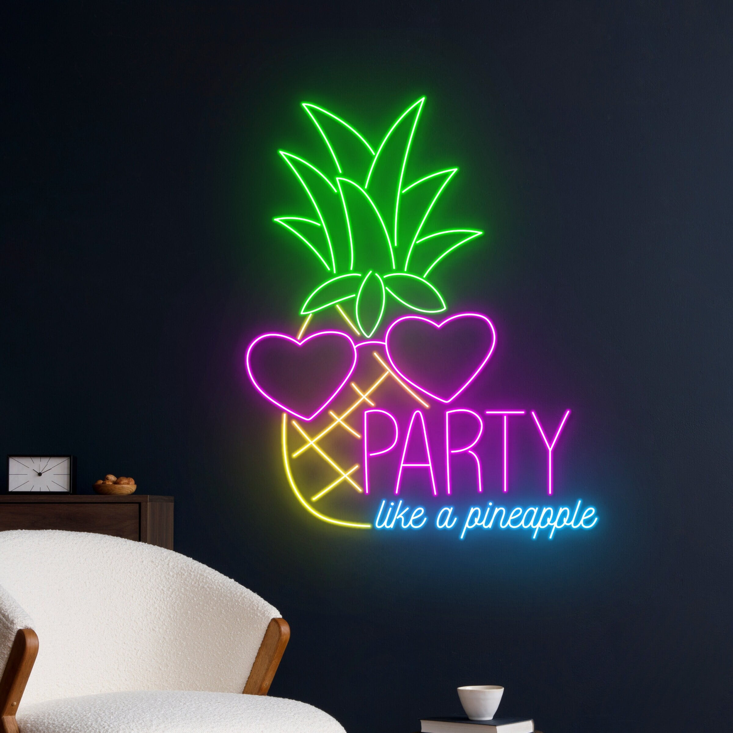 Handmadetneonsign Party Like A Pineapple Neon Sign, Party Like A ...