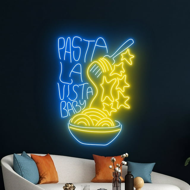 Handmadetneonsign Pasta La Vista Baby Neon Sign, Pasta Light, Italy ...