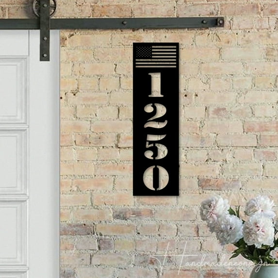 Handmadetneonsign Patriotic Address House Number, Patriotic Home ...