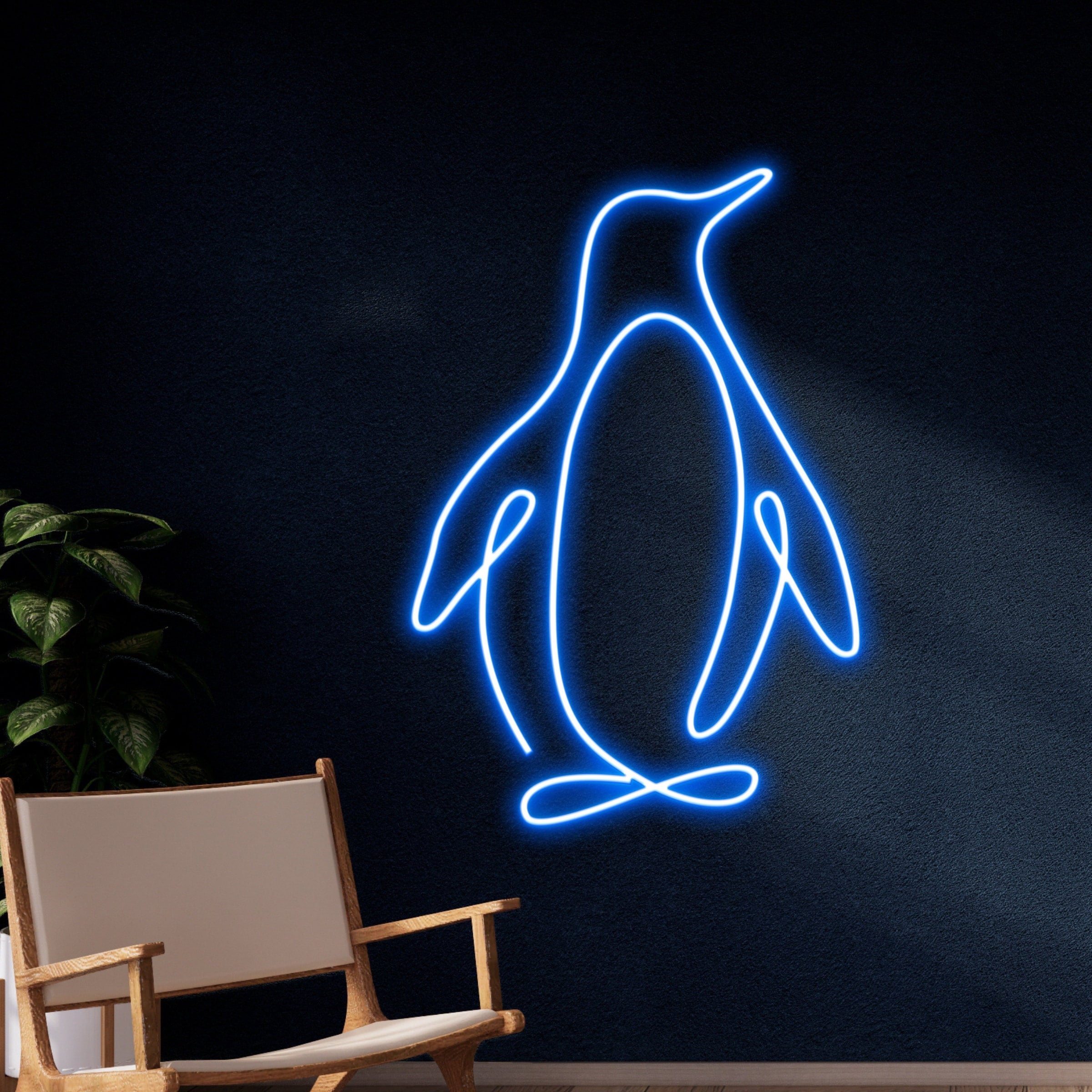 Handmadetneonsign Penguin Neon Sign, Penguin Led Sign, Penguin Neon ...