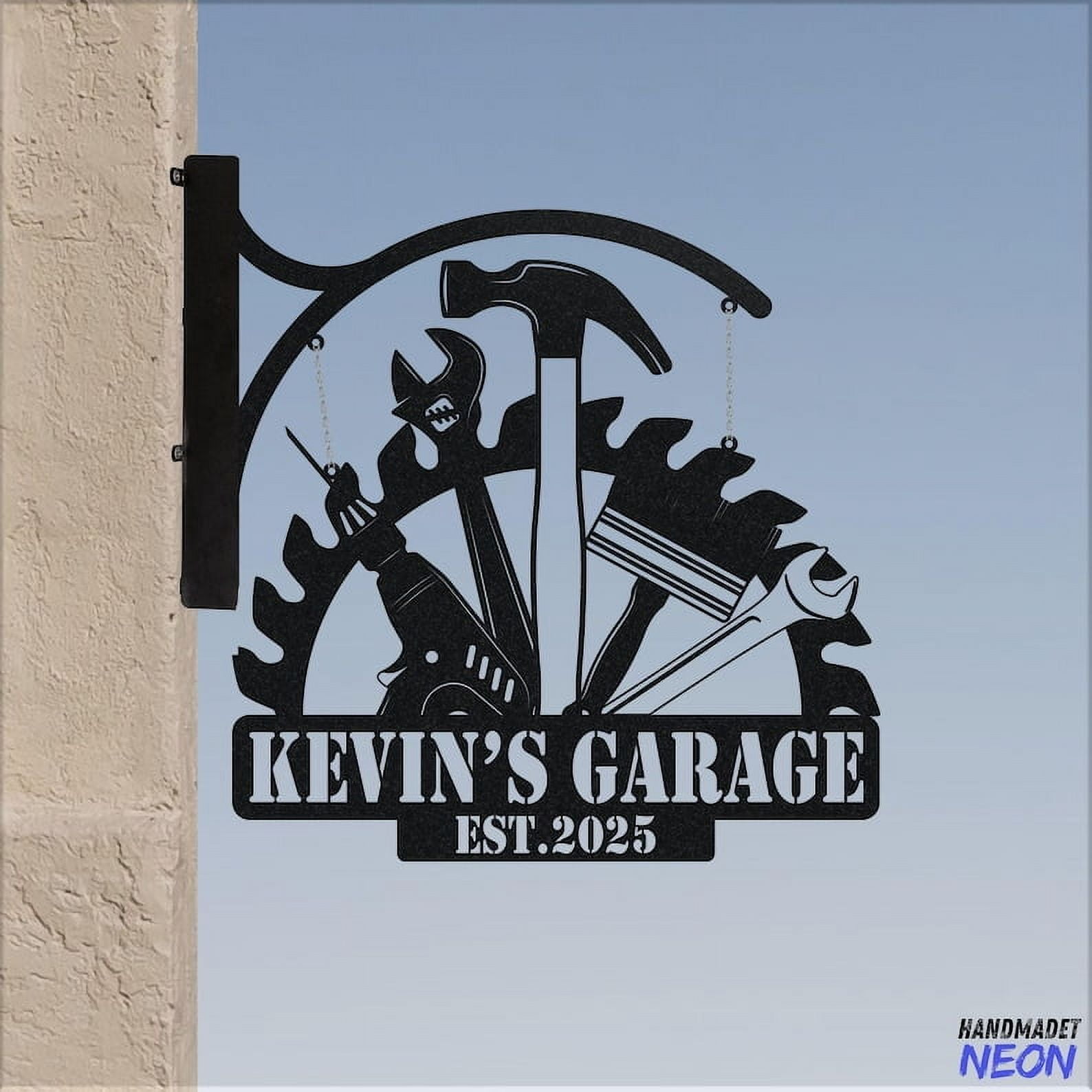 Handmadetneonsign Personalized Garage Hanging Sign, Car Repair Garage ...