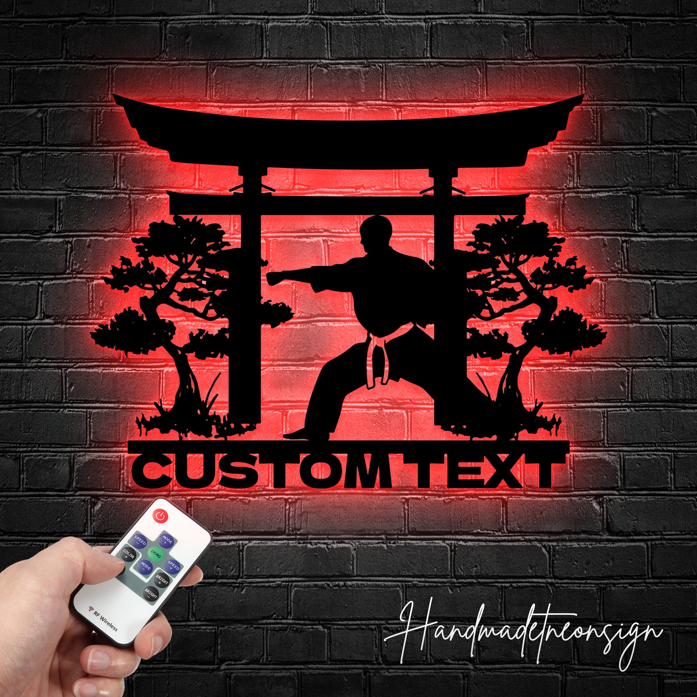 Handmadetneonsign Personalized Karate Punch Martial Arts Metal Wall Art ...