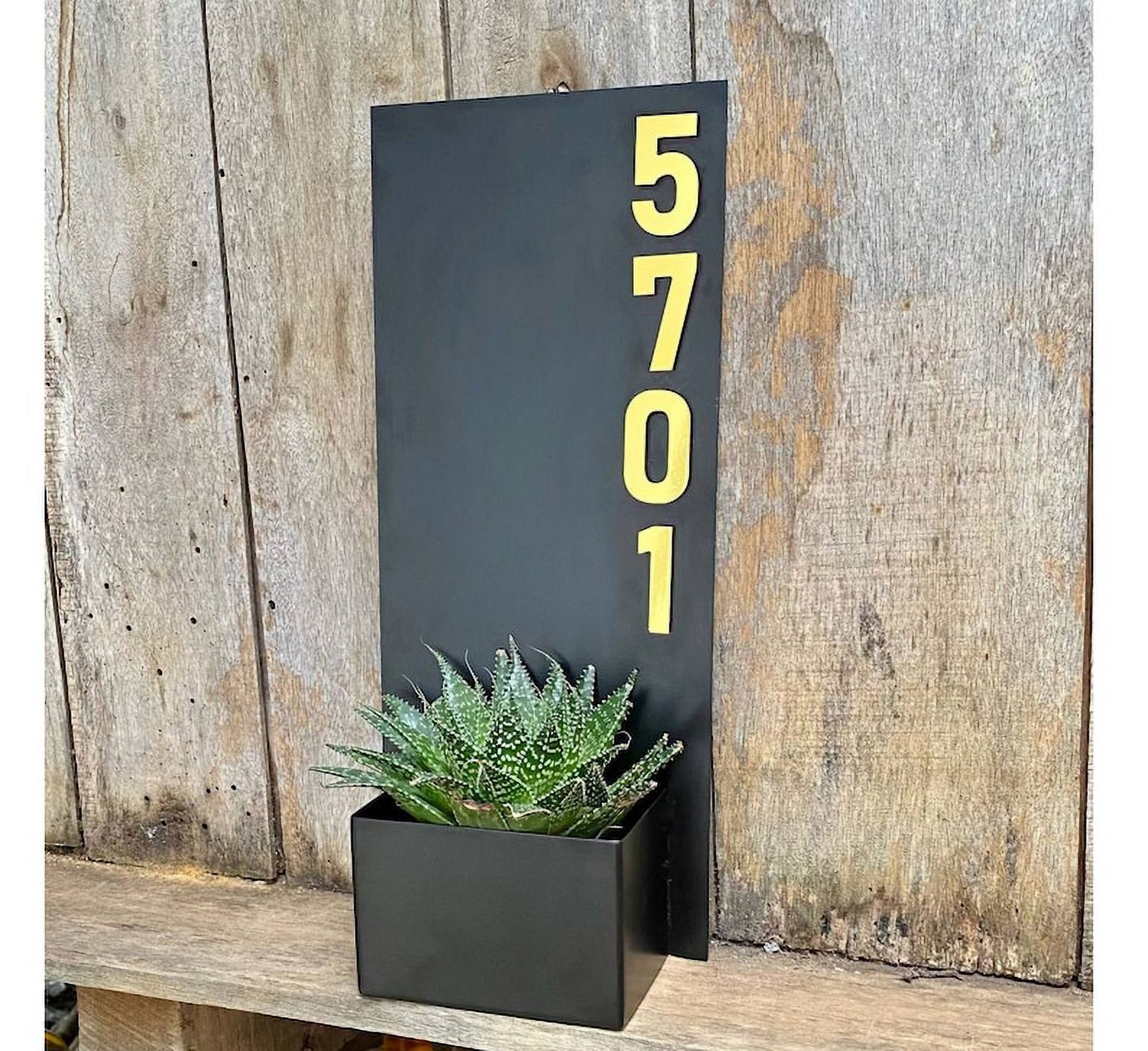 Handmadetneonsign Personalized Succulent Planter Address House Number ...