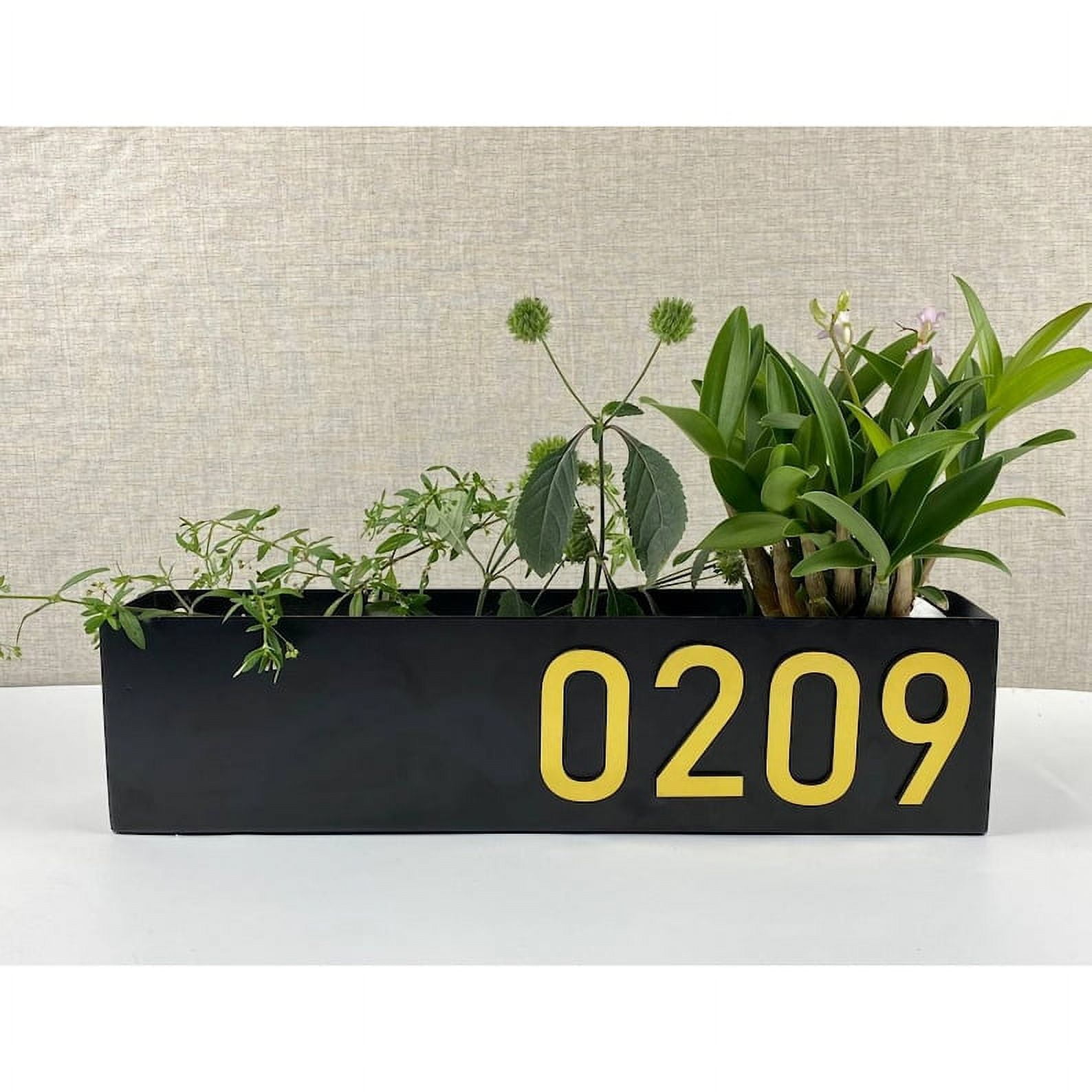 Handmadetneonsign Personalized Succulent Planter House Number Sign ...