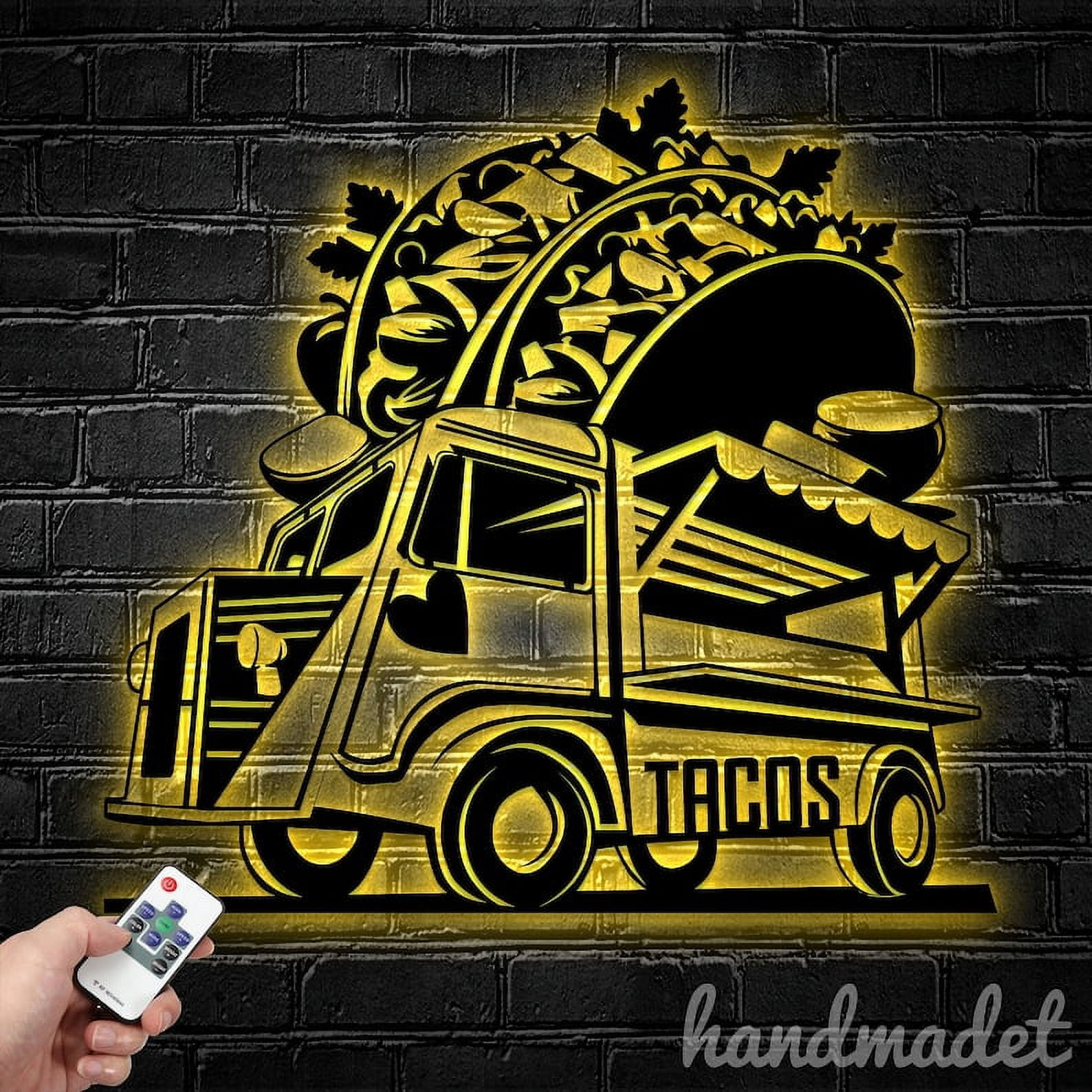 Handmadetneonsign Personalized The Best Tacos Mexican Food Metal Wall ...