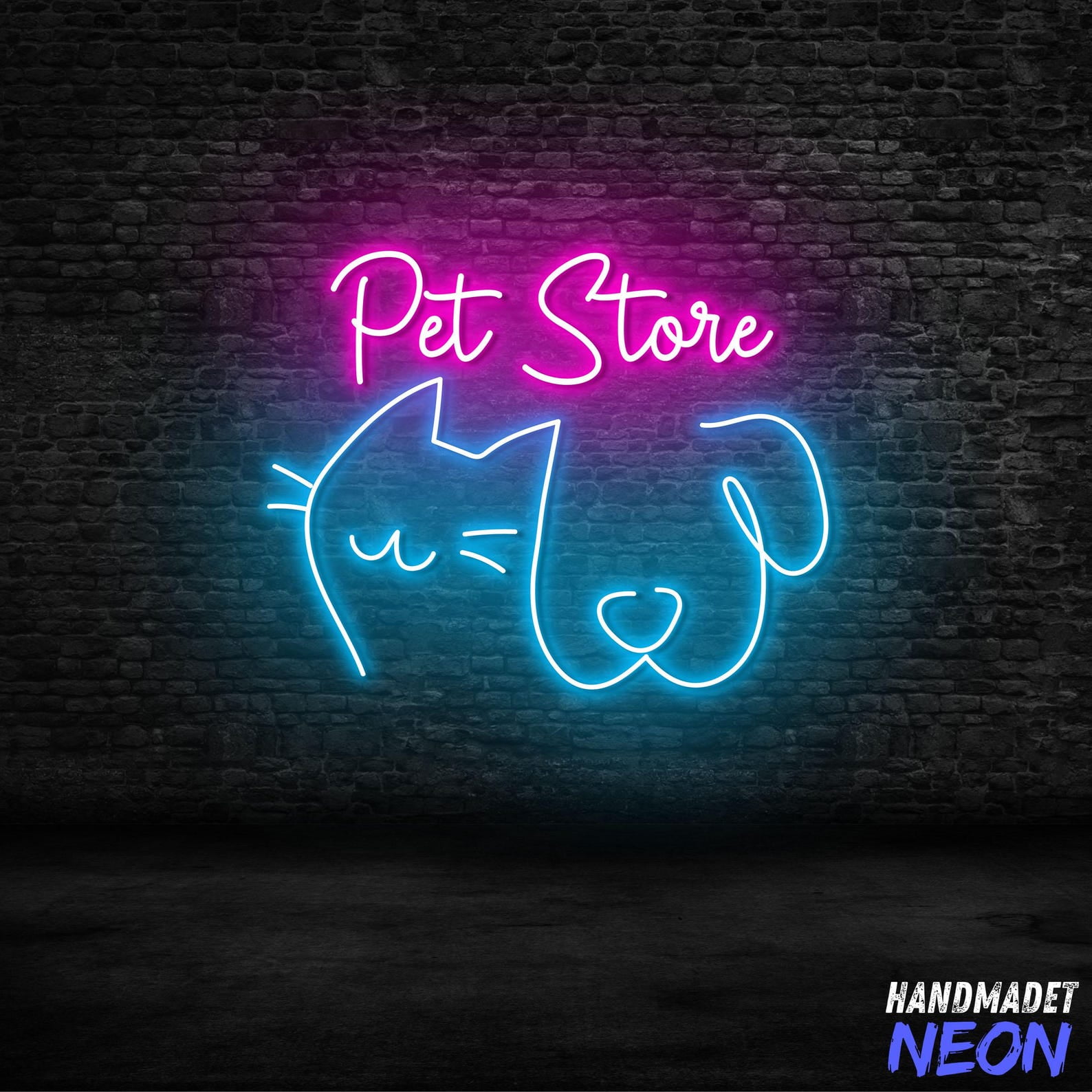 Handmadetneonsign Pet Store Neon Sign, Cat Led Light, Cat Spa Neon ...