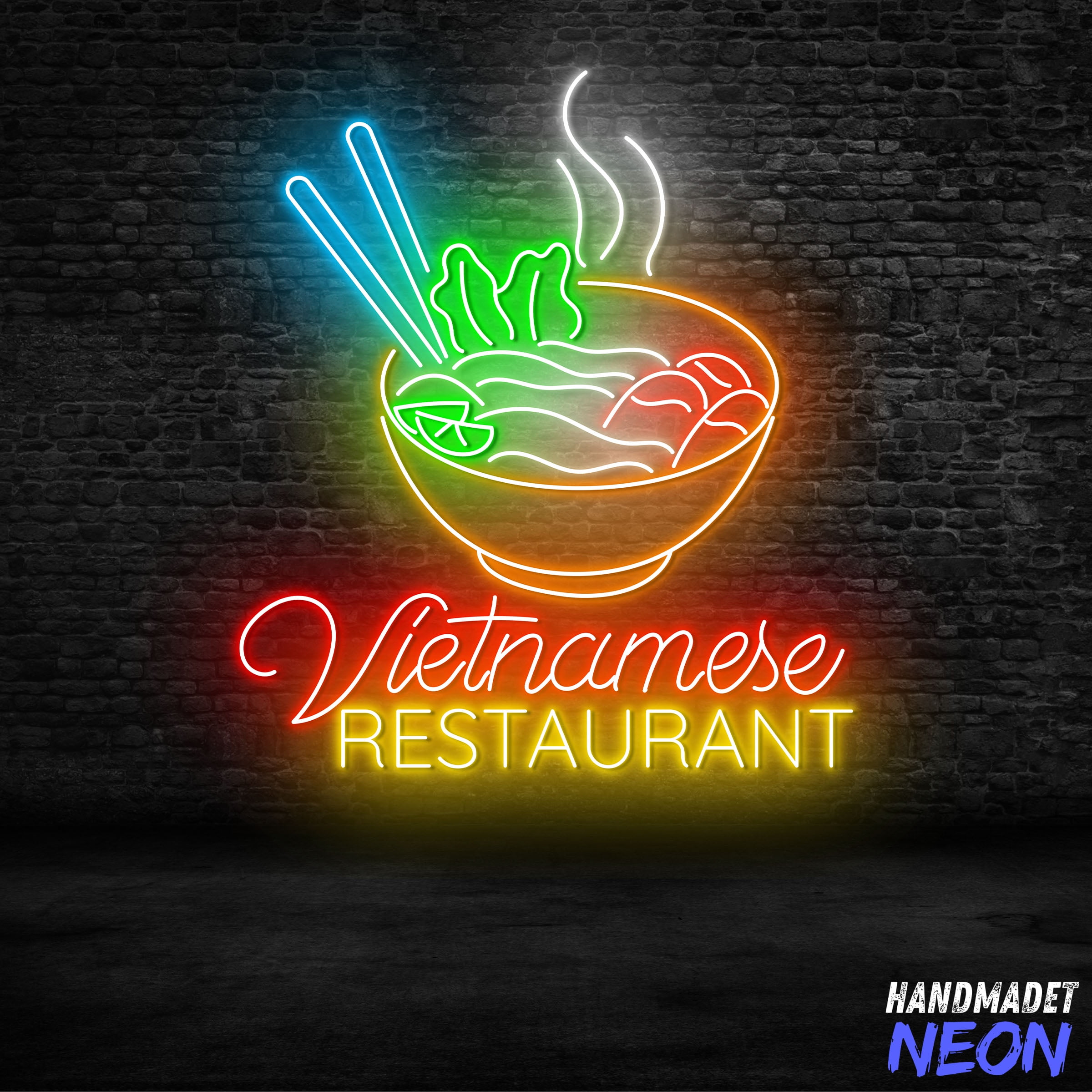 Handmadetneonsign Pho Neon Sign, Vietnamese Cuisine Neon Sign, Kitchen ...