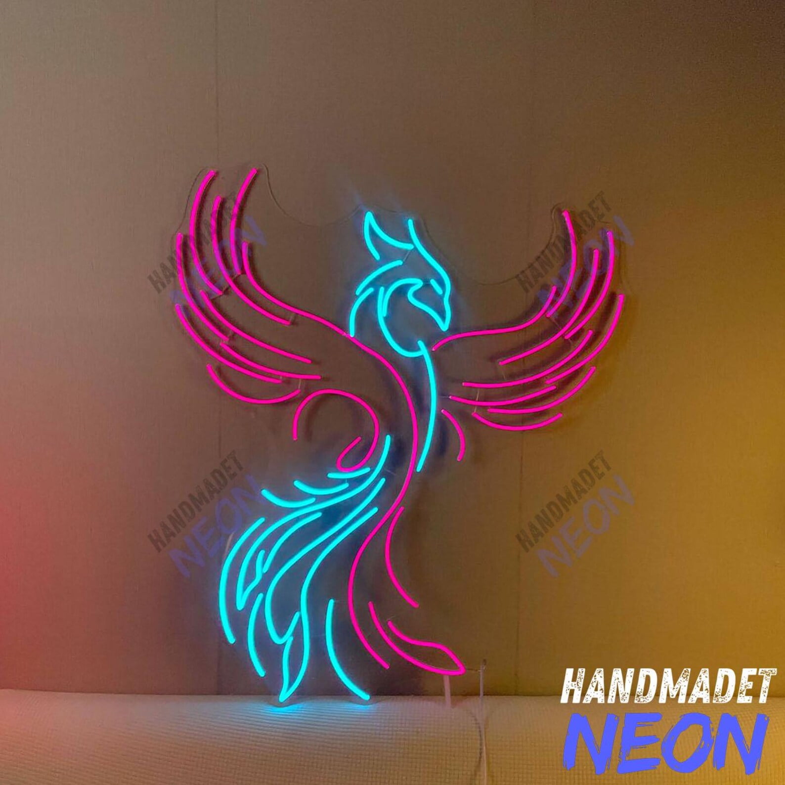 Handmadetneonsign Phoenix Bird Neon Sign, Phoenix Wall Art Decor, Home ...