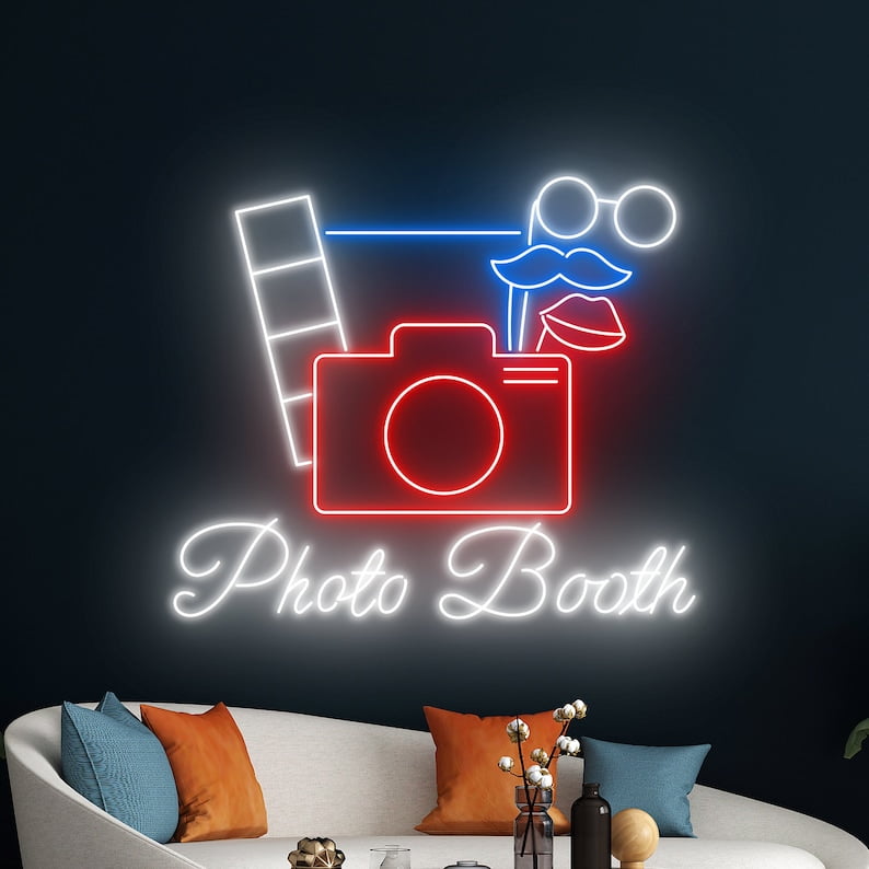 Handmadetneonsign Photo Booth Neon Sign, Photo Studio Neon Light ...