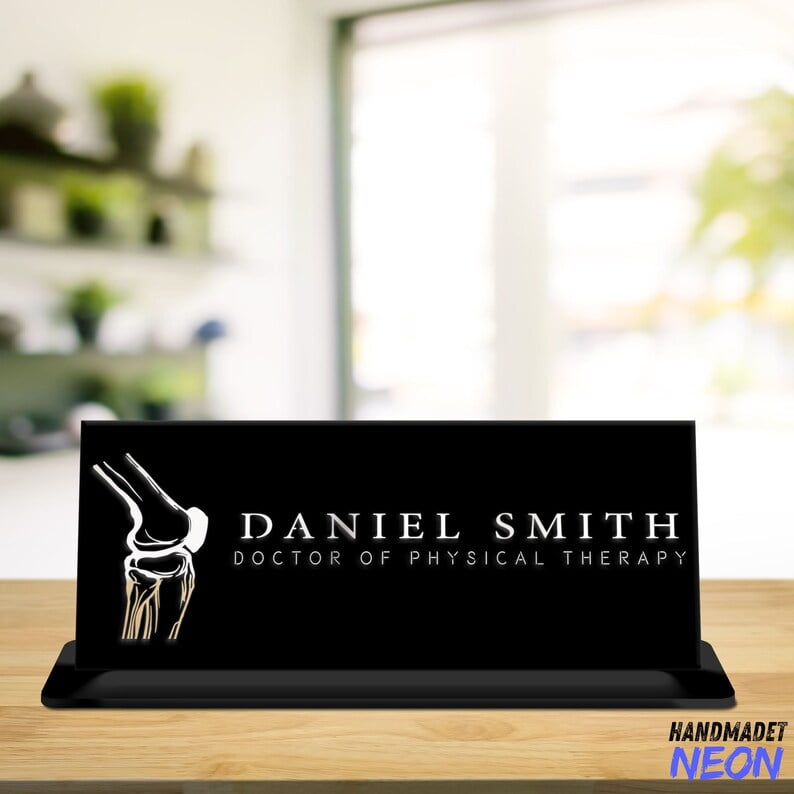 Handmadetneonsign Physical Therapy Metal Name Plate, Physical Therapy ...