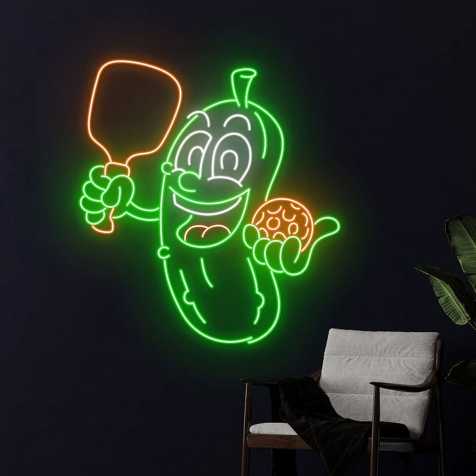 Handmadetneonsign Pickle Ball Led Sign, Pickleball Neon Sign, Cucumber ...