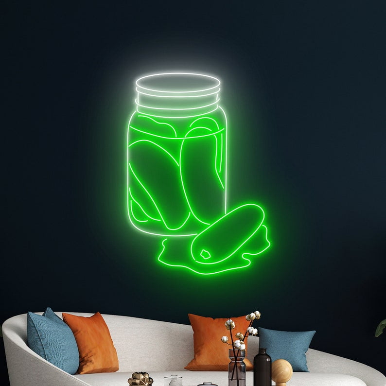 Handmadetneonsign Pickle Neon Light, Pickle Neon Sign, Pickle Led Light ...