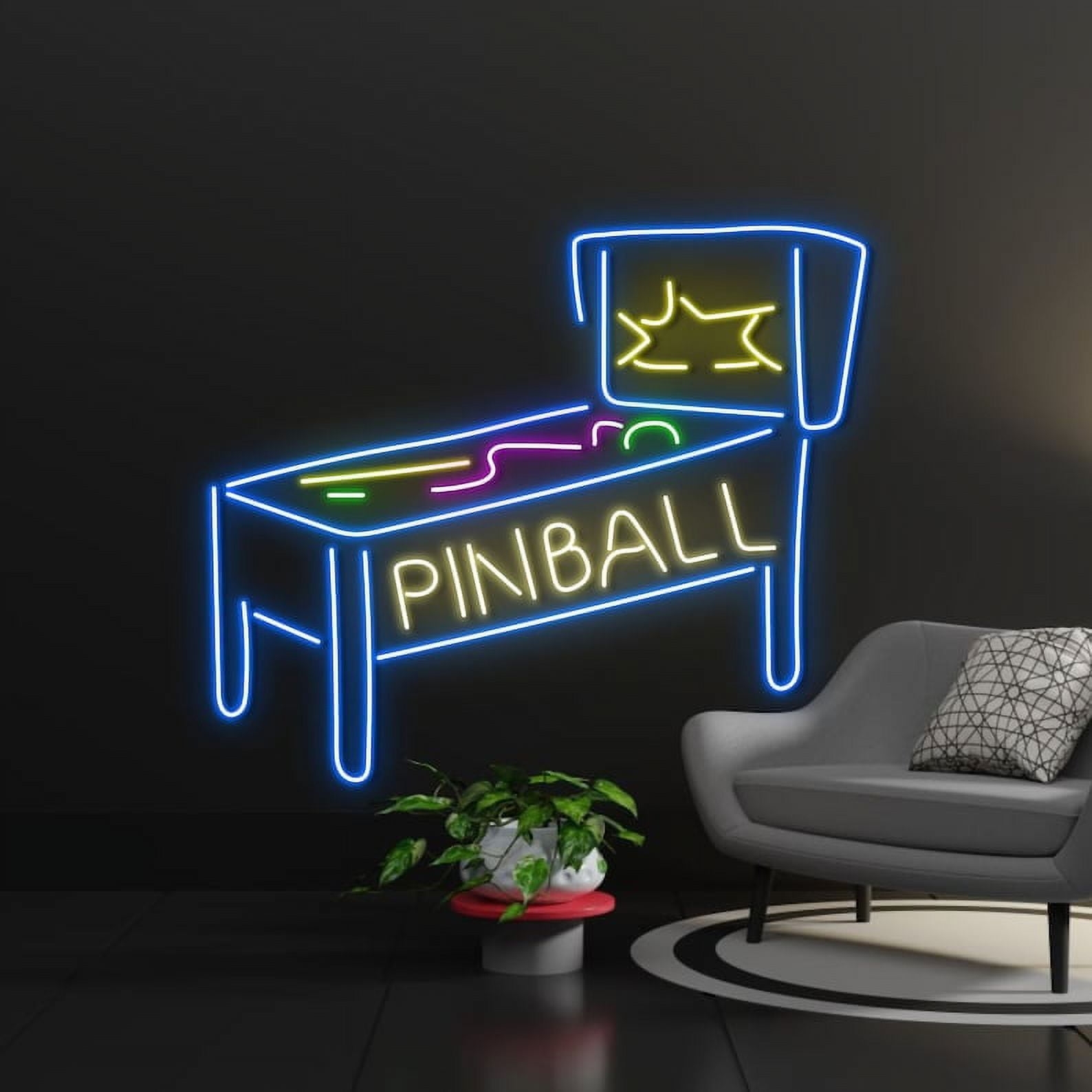 Handmadetneonsign Pinball Machine Neon Sign, Pinball Neon Sign, Pinball ...