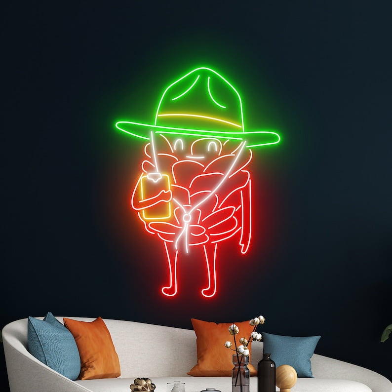 Handmadetneonsign Pinecone Ranger Neon Sign, Pinecone Ranger Led Sign ...