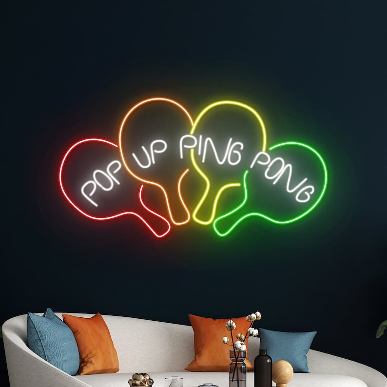Handmadetneonsign Ping Pong Led Sign, Table Tennis Neon Sign, Table ... Handmadetneonsign Ping Pong Led Sign, Table Tennis Neon Sign, Table ...