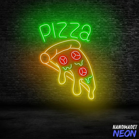 Handmadetneonsign Pizza Neon Sign For Restaurant Decor, Pizza Led Light ...