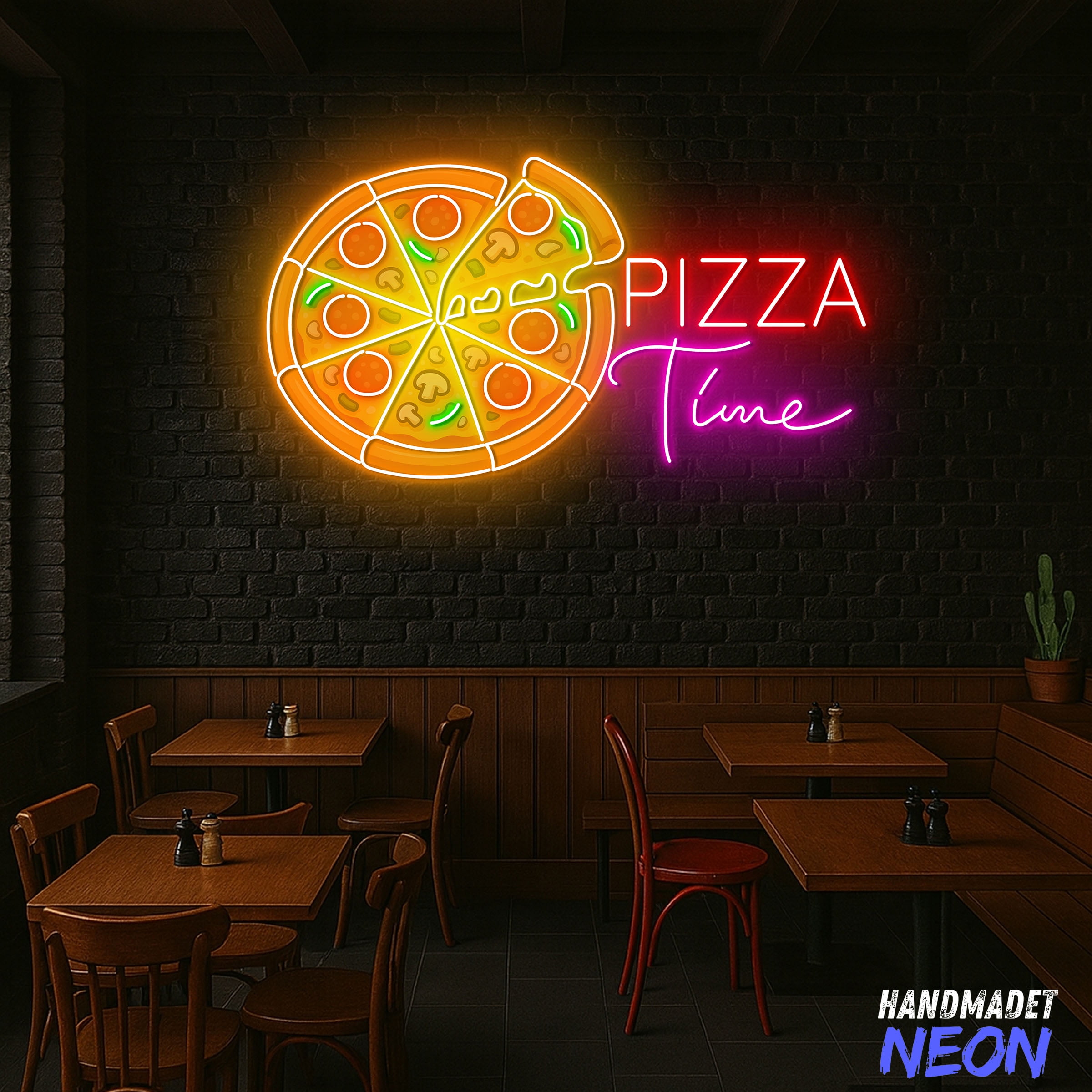 Handmadetneonsign Pizza Neon Sign, Pizza Shop Decor, Fast Food Neon ...