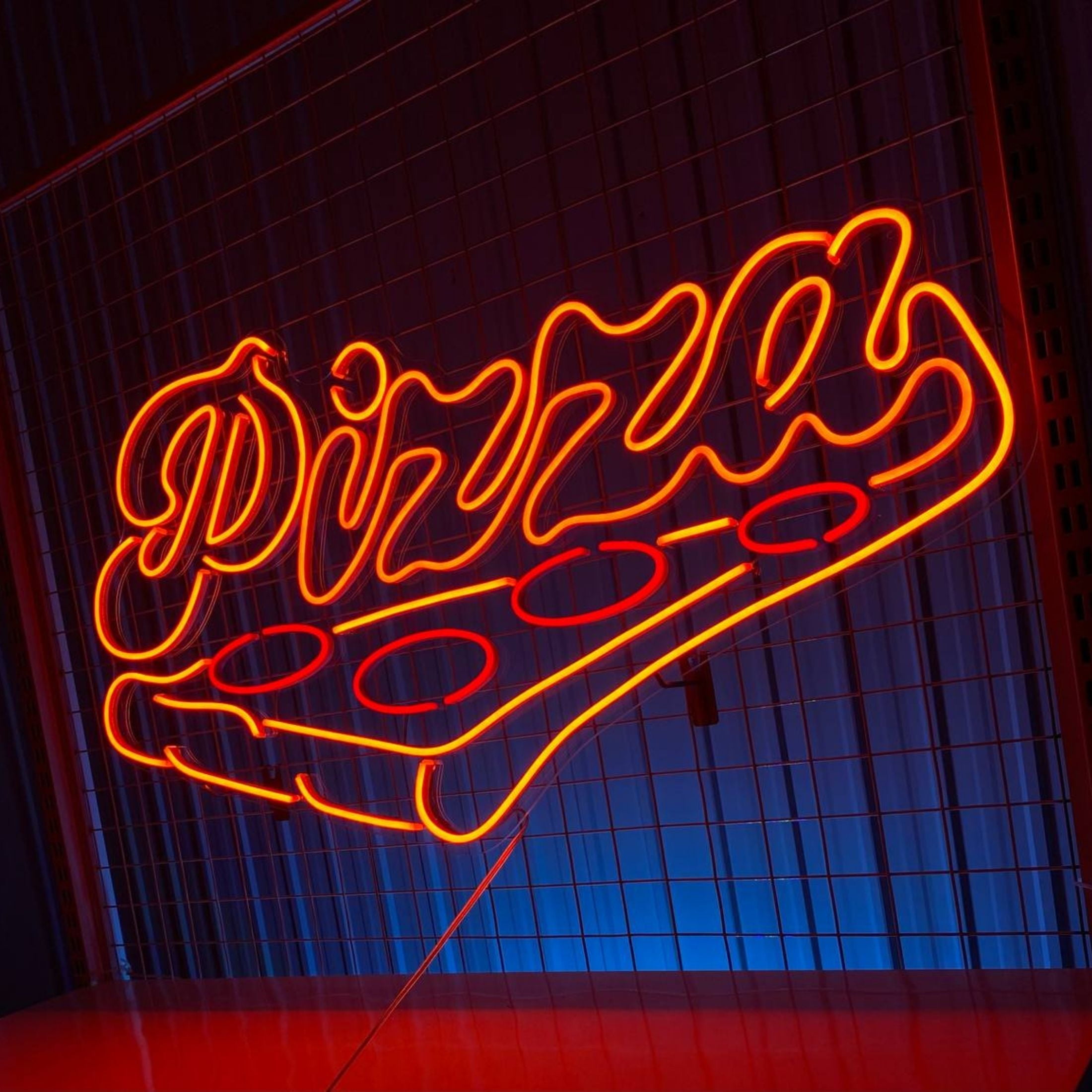 Handmadetneonsign Pizza Slice Neon Sign, Pizza Slice Wall Art Decor ...