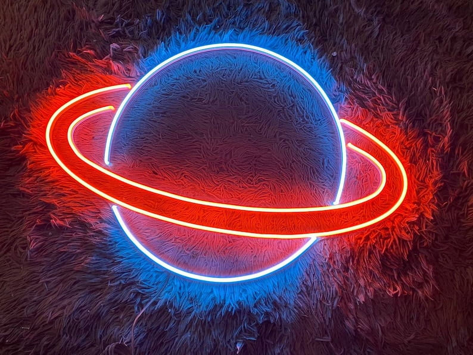 Handmadetneonsign Planet Neon Sign, Planet Led Sign, Logo Neon Sign ...