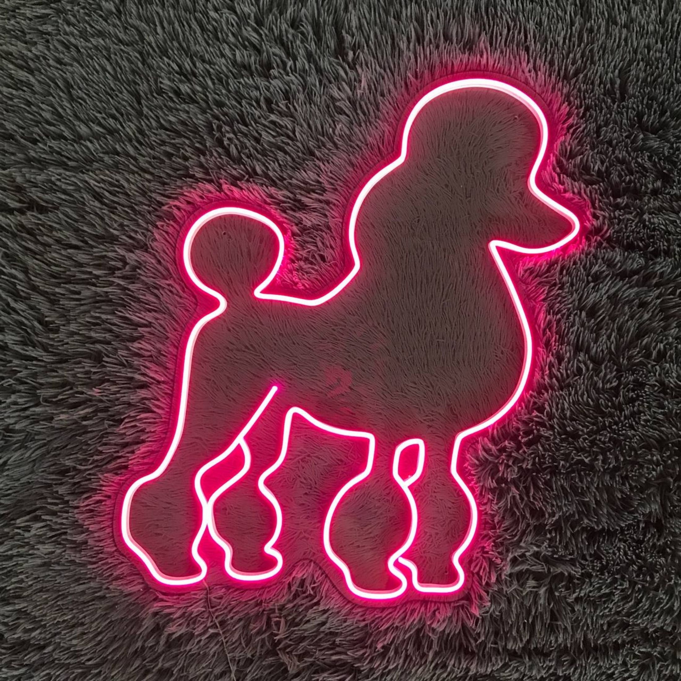 Handmadetneonsign Poodle Neon Sign, Grooming Spa Wall Art Decor, Home ...