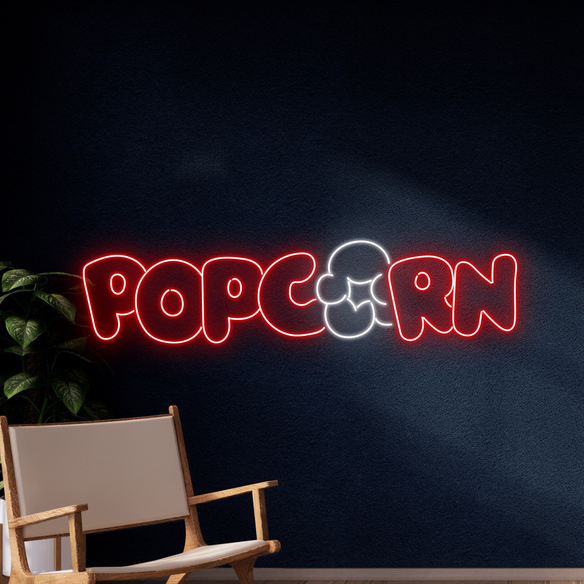 Handmadetneonsign Popcorn Neon Sign, Popcorn Neon Light, Popcorn Led ...