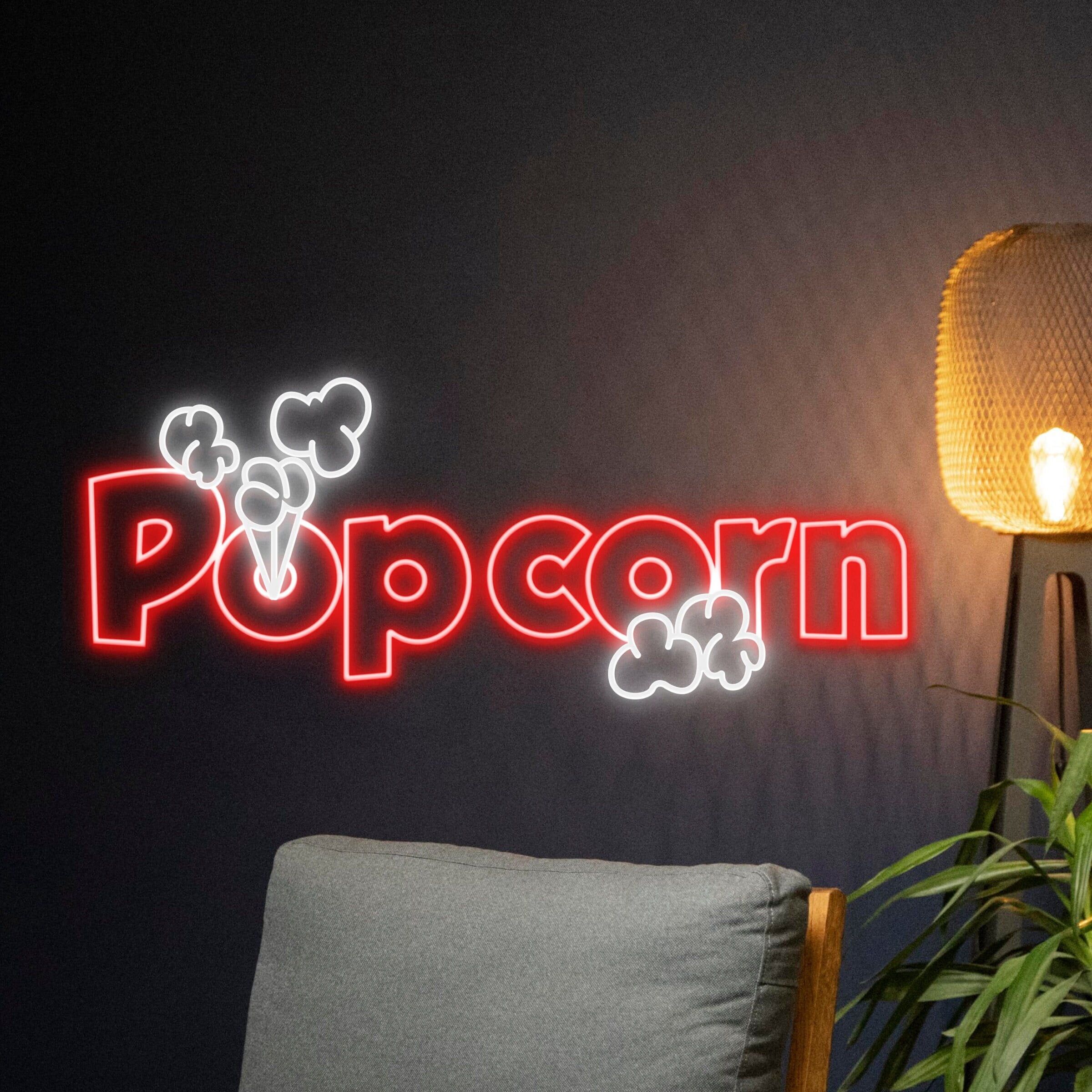 Handmadetneonsign Popcorn Neon Sign, Popcorn Neon Light, Popcorn Led ...