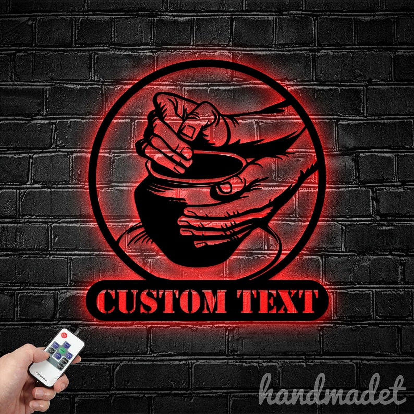 Handmadetneonsign Pottery Making Metal Wall Art Light, Pottery Metal ...