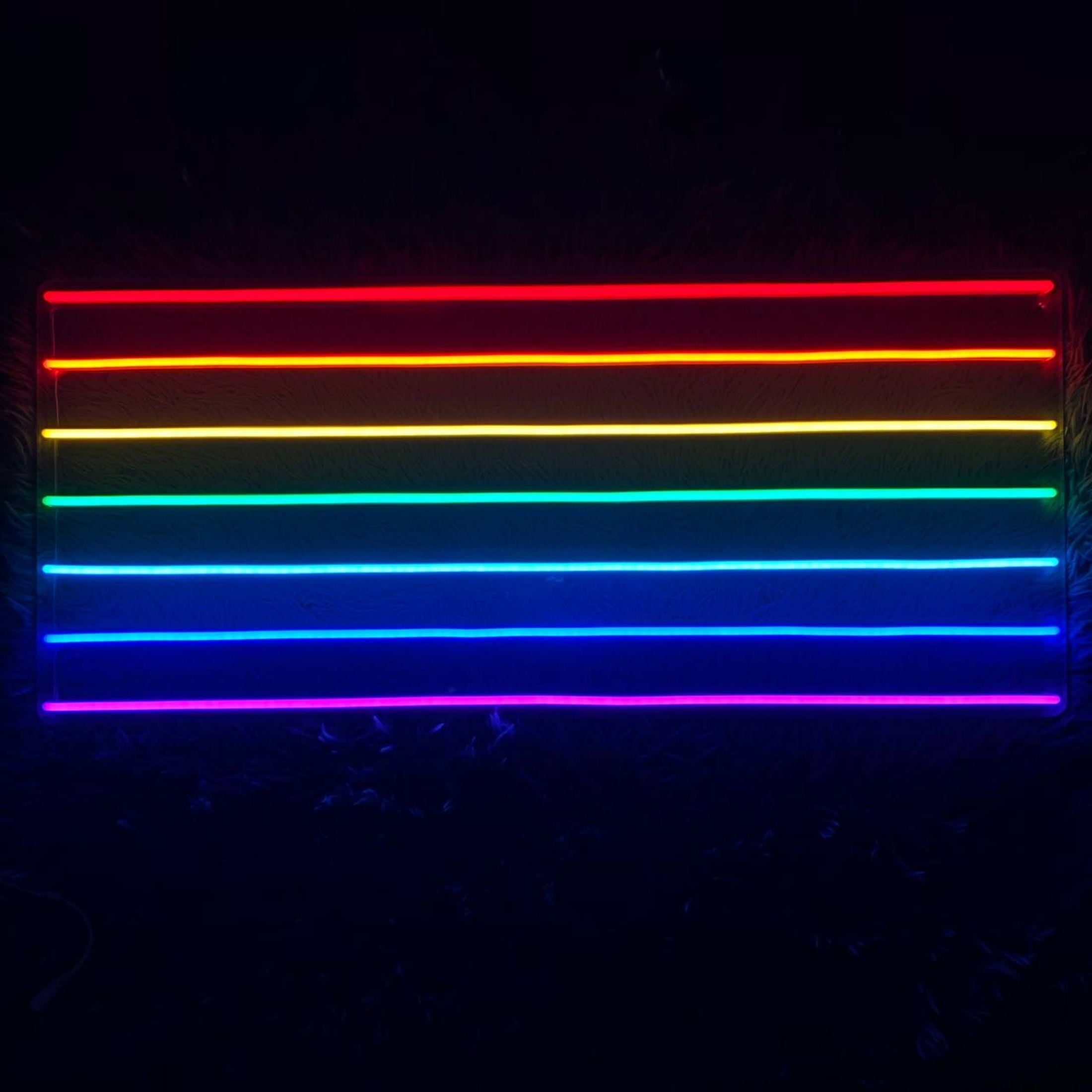 Handmadetneonsign Pride Flag Neon Sign, LGBT Couple Room Wall Art Decor ...