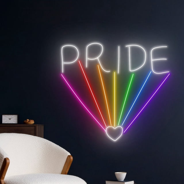 Handmadetneonsign Pride Neon Sign, Pride LGBT Wall Art Decor, LGBT ...