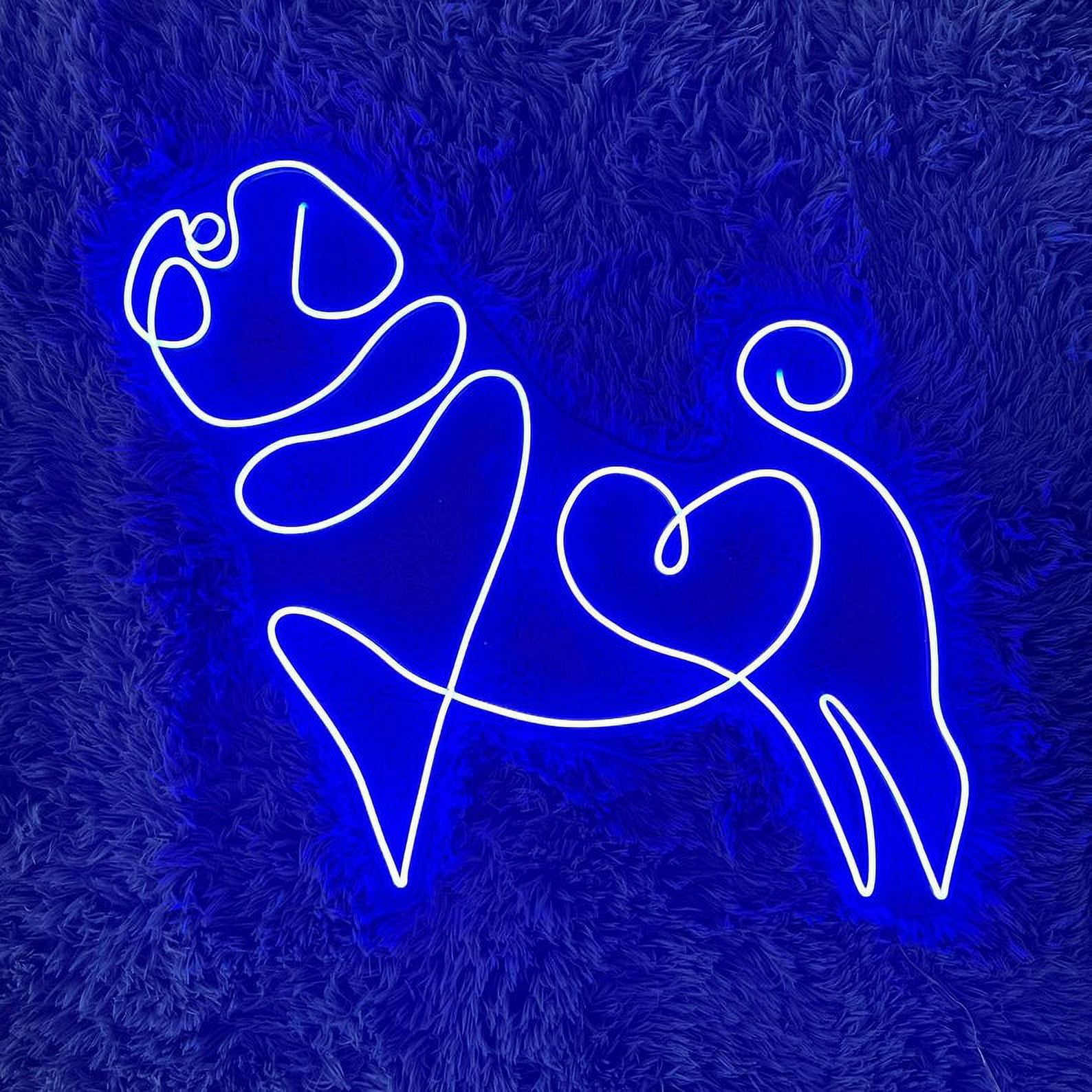 Handmadetneonsign Pug Neon Sign,Animal Neon Sign,Led Neon Sign,Cute ...