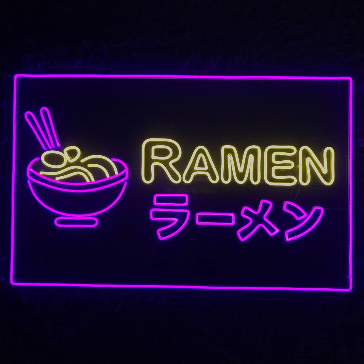 Handmadetneonsign Ramen Led Sign, Noodles Neon Sign, Japanese Noodles ...