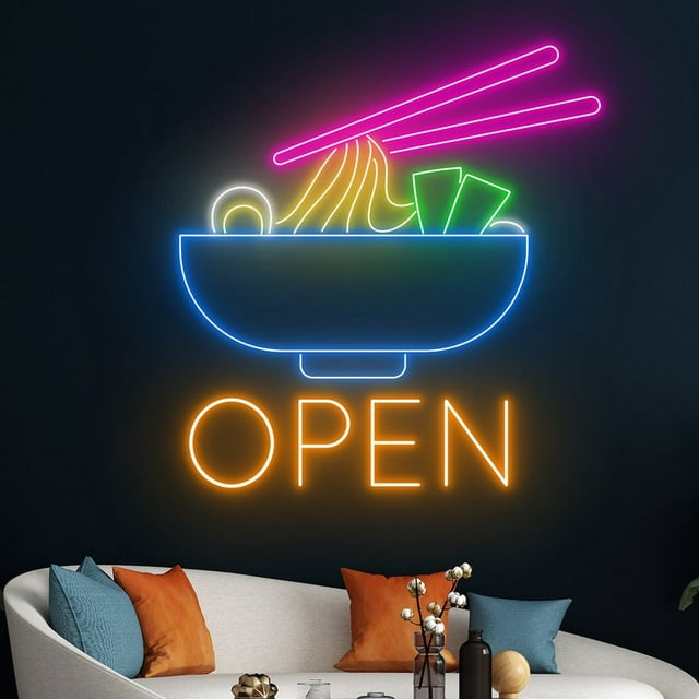 Handmadetneonsign Ramen Neon Sign, Ramen Noodle Bowl Led Light ...