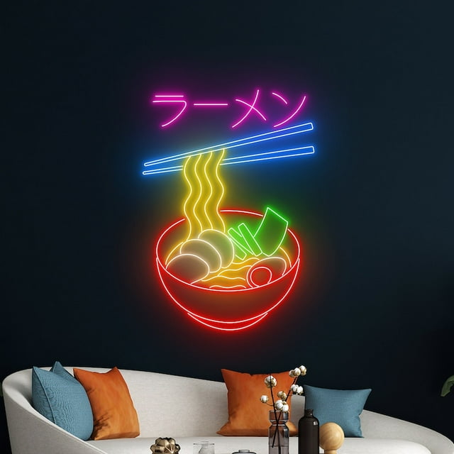 Handmadetneonsign Ramen Wall Art, Japanese Ramen Bowl Wall Decor, Japan ...