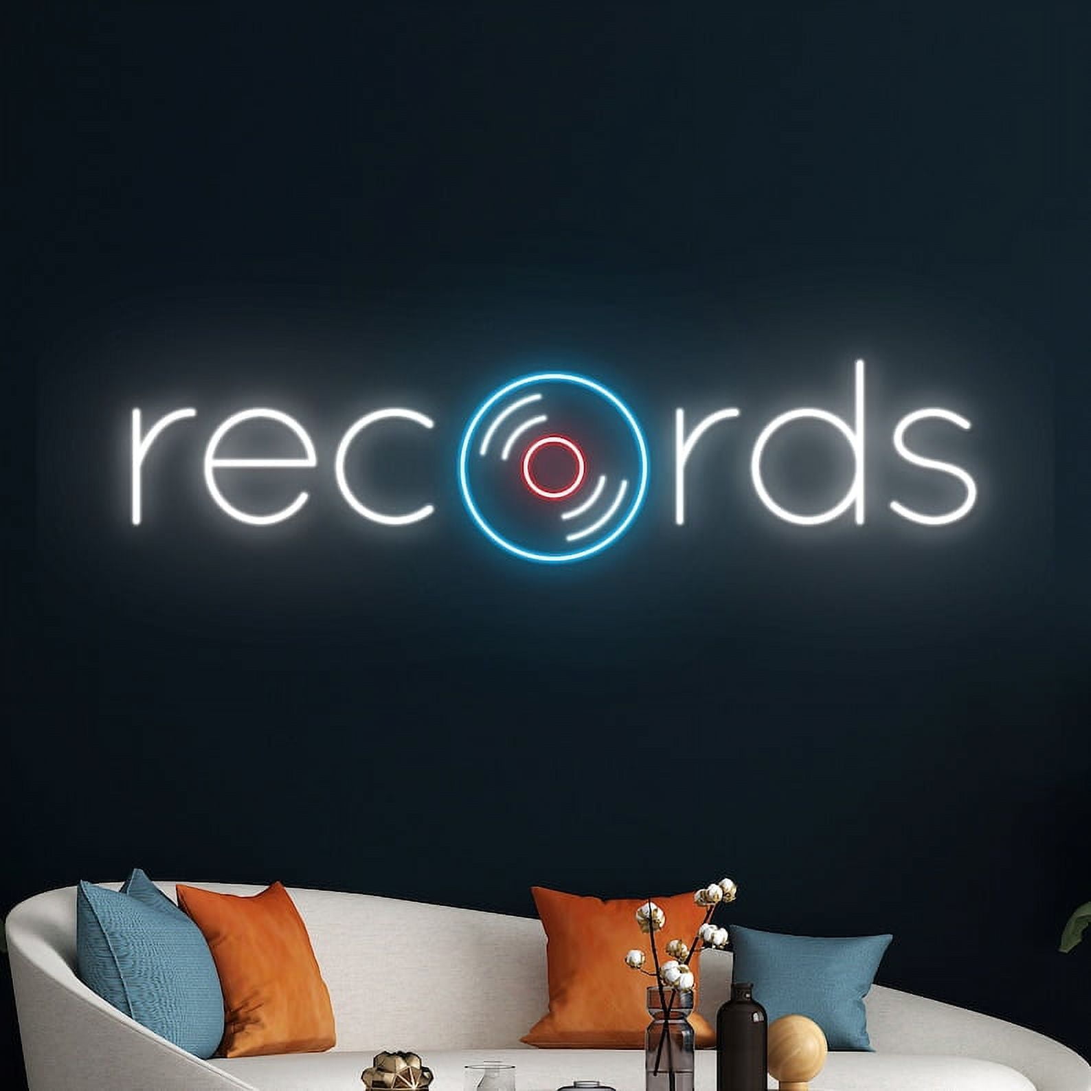 Handmadetneonsign Record Led Sign, Recorder Neon Light, Disc Player ...