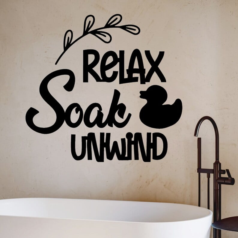 Handmadetneonsign Relax Soak Unwind Words Metal Wall Art Light, Quote ...