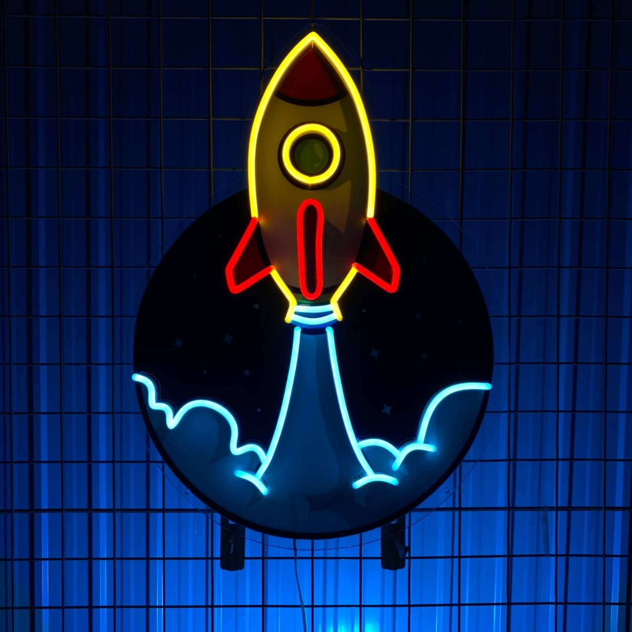 Handmadetneonsign Rocket Dachshund Neon Sign, Rocket Wall Art Decor ...