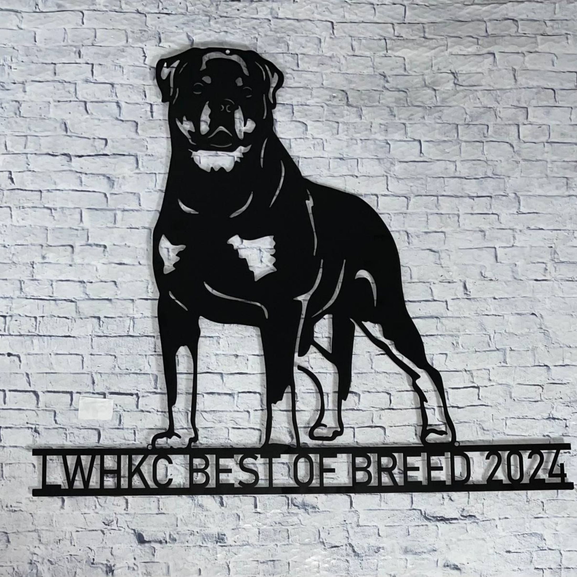Handmadetneonsign Rottweiler Metal Wall Art Light, Rottweiler Dog Metal ...