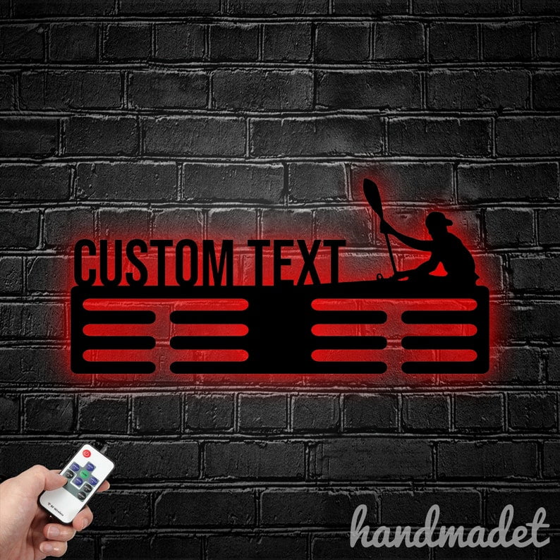 Handmadetneonsign Rowing Metal Wall Art, Rowing Metal Sign Wall Decor ...