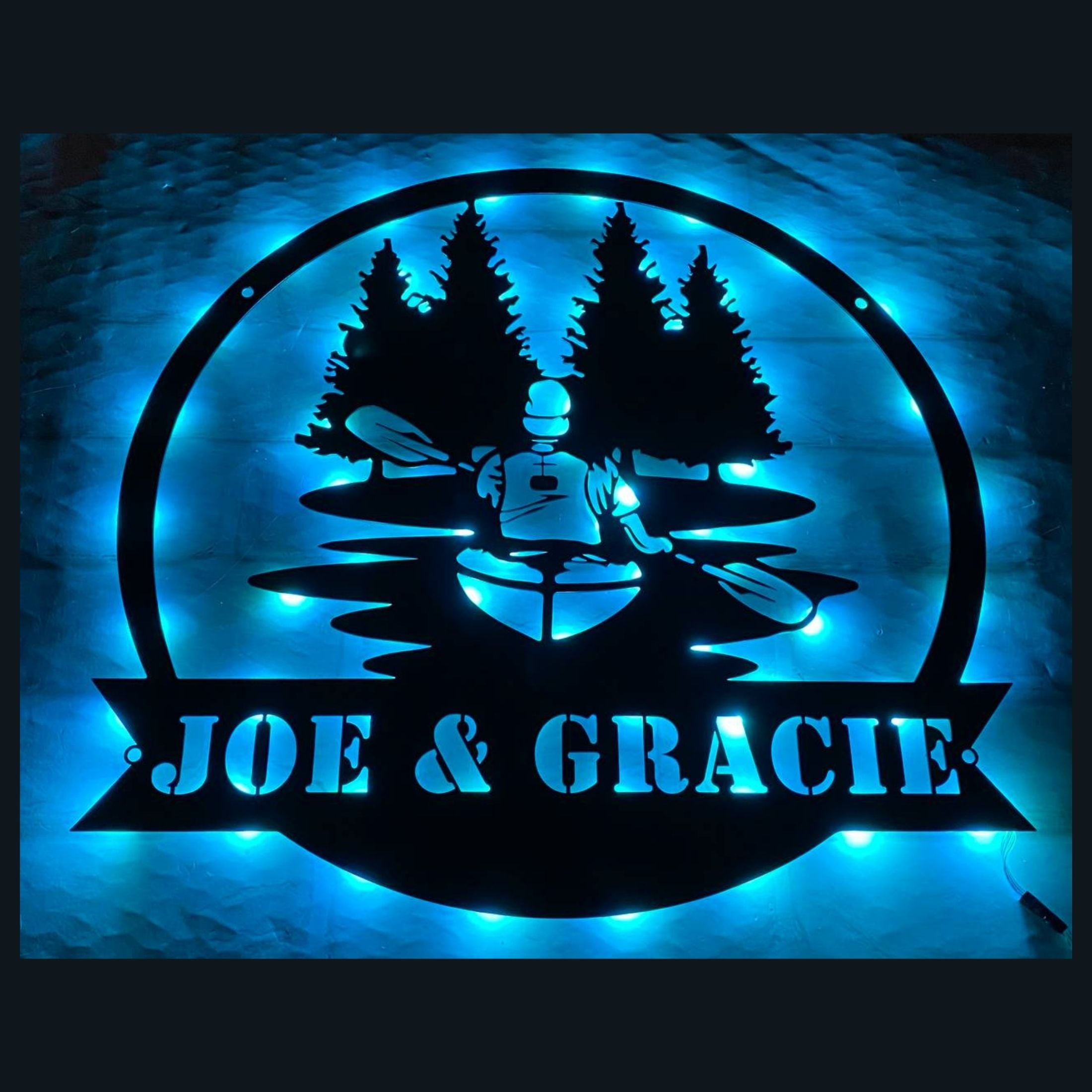 Handmadetneonsign Rowing On The River Metal Wall Art Light, Rowing ...